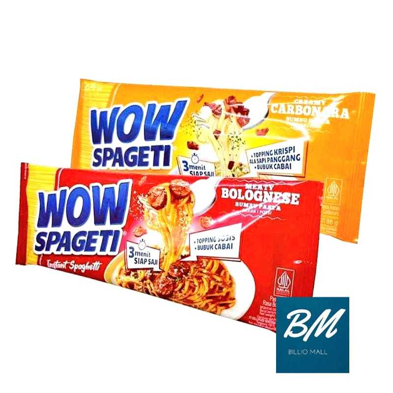 Jual WOW Spaghetti Carbonara dan Bolognese (Spaghetti Instant) | Shopee Indonesia