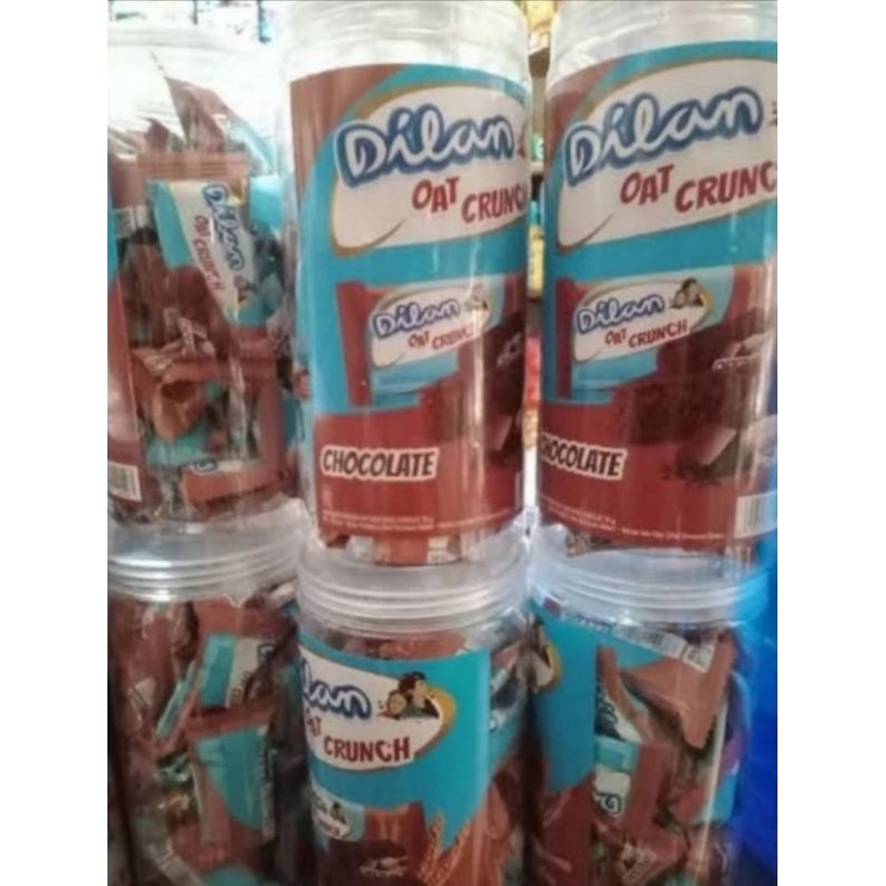Jual Dilan Oat Crunch Toples Rasa Cokelat isi 25 Pcs | Shopee Indonesia