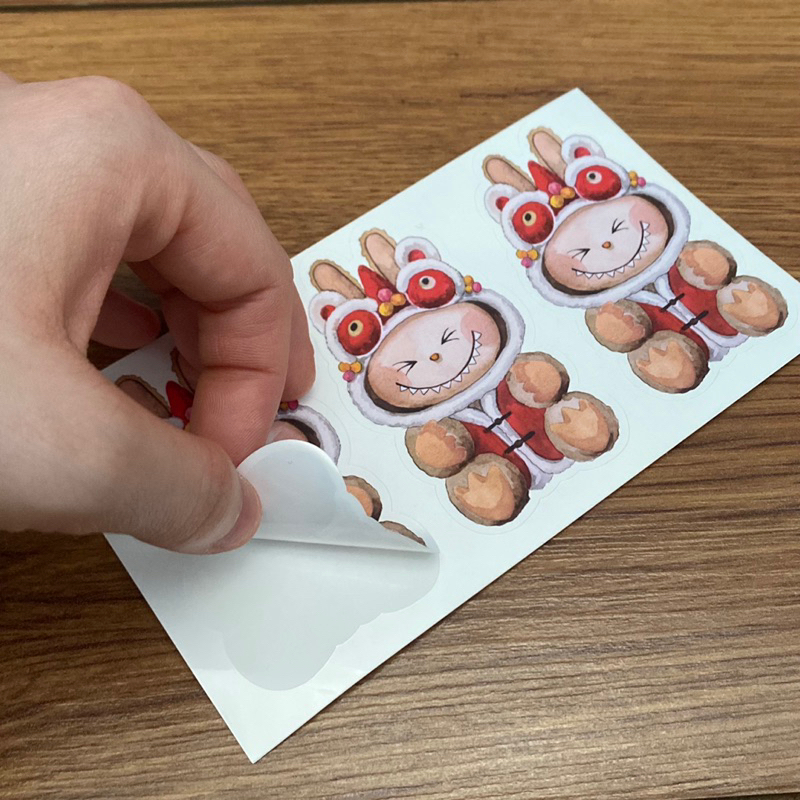 Jual Sticker Labubu Imlek/ Labubu Stickers CNY/ Chinese New Year Labubu ...