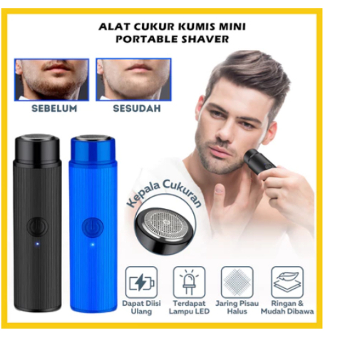 Jual Alat Cukur Elektrik Mini Portable Rechargeable ( Shaver USB ) | Shopee Indonesia