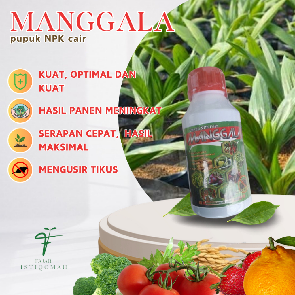 Jual Pupuk NPK Cair MANGGALA Penyubur bibit kelapa sawit Tanpa Penyakit dan Hama isi 500 ML ...