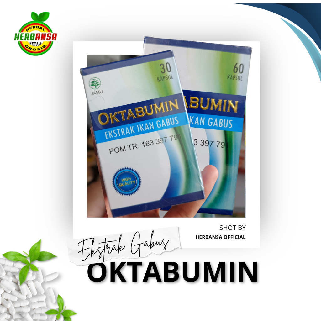 Jual Oktabumin Ekstrak Ikan Gabus Kapsul Percepat Penyembuhan Luka ...