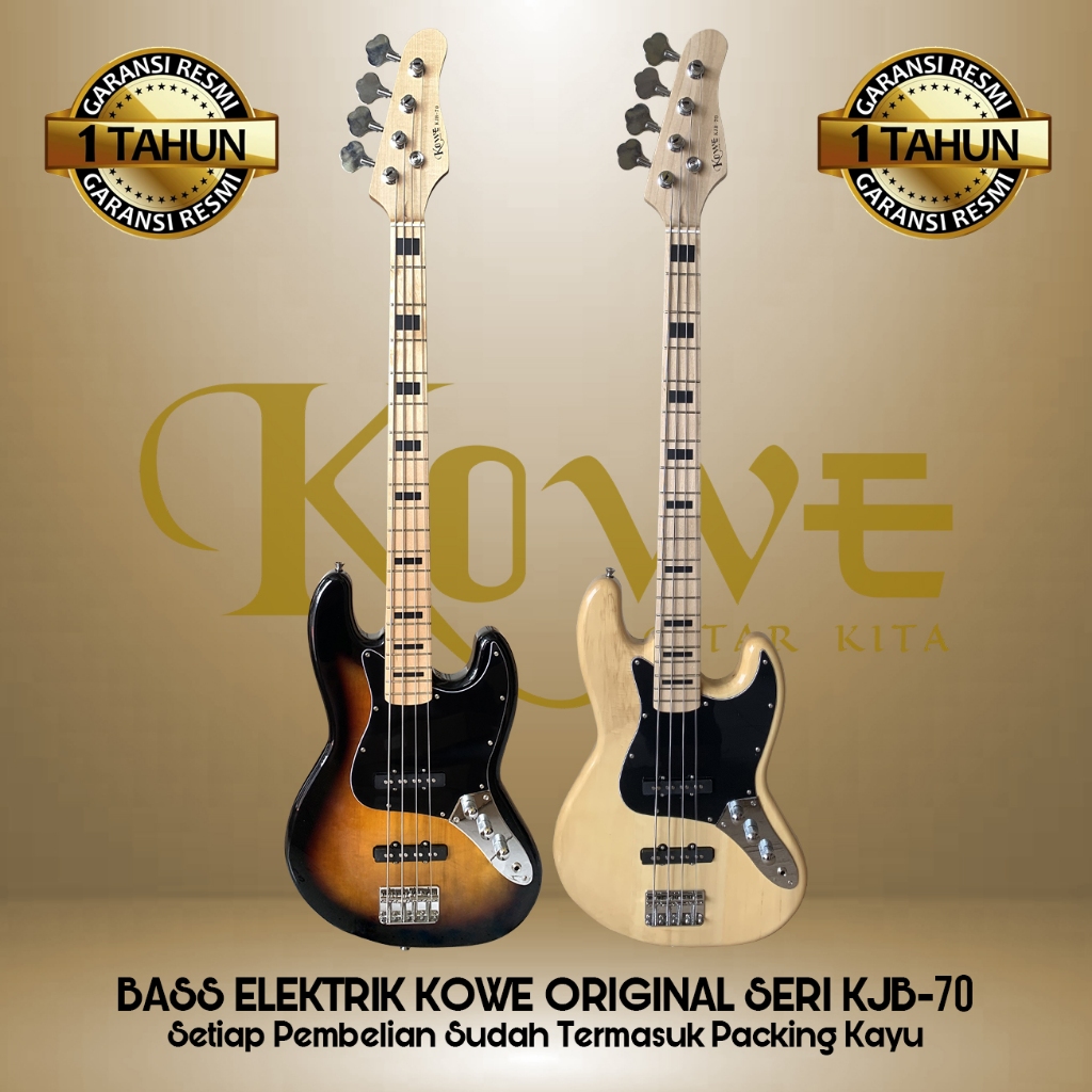 Jual Bass Elektrik Senar 4 Merk Kowe Original Seri KJB-70 Free Packing ...