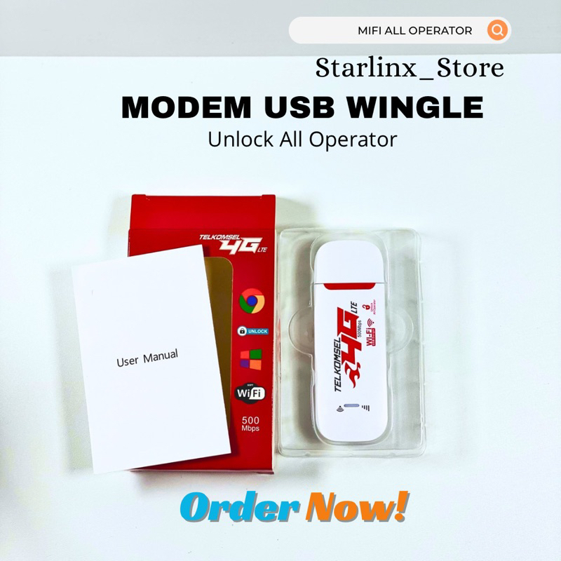 Jual Modem Wifi 4G Wingle USB Mifi All Operator 500Mbps Modem WIFI USB ...