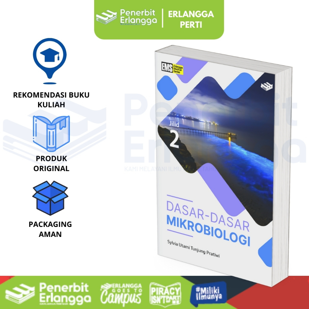 Jual [Erlangga] Buku Referensi Mahasiswa: Dasar-Dasar Mikrobiologi Jilid 2 - Buku Kesehatan ...