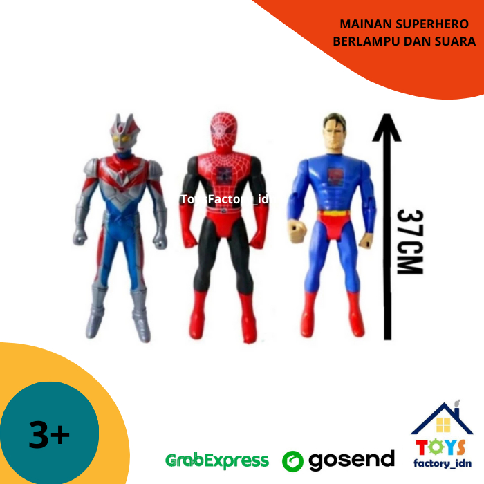 Jual Mainan Robot Superhero Action Figure Berlampu dan Suara | Shopee ...