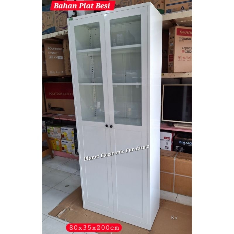 Jual Lemari File plat besi 2pintu Lemari besi 80cm lemari Arsip Lemari ...