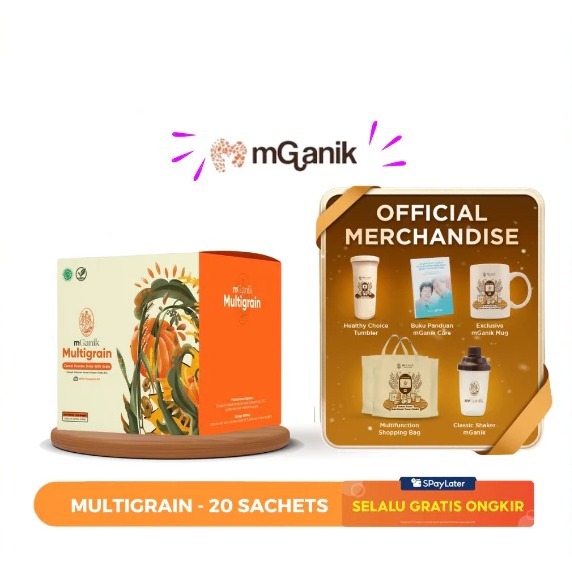Jual MGANIK MULTIGRAIN ORIGINAL ISI 20 SACHET- Minuman Sereal ...