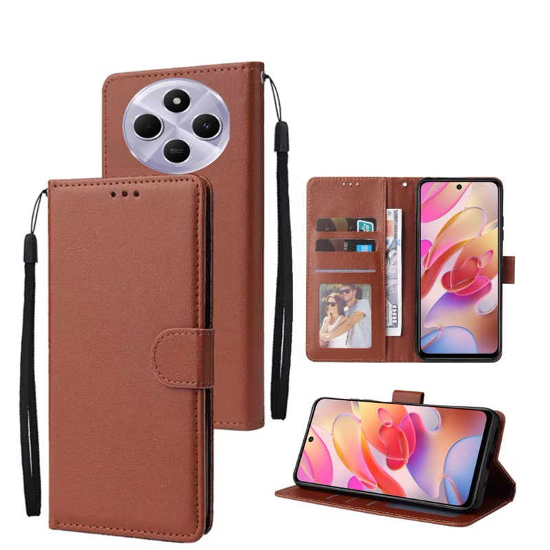 Jual Flip Case Xiaomi Redmi 14C Leather Case Flip Cover sarung Dompet ...