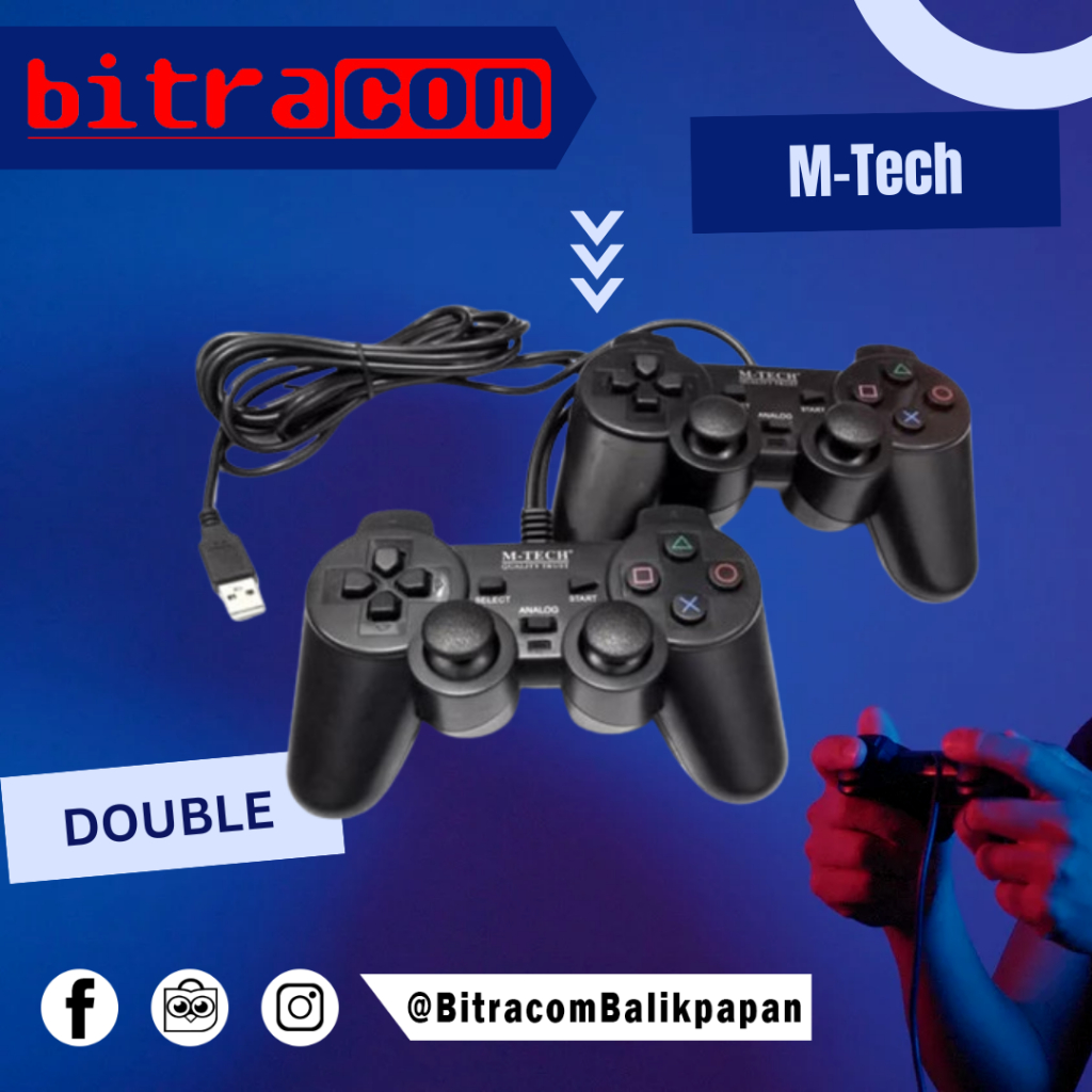 Jual Gamepad M-Tech - MT-830D - Gamepad Double Wired Joystick | Shopee ...
