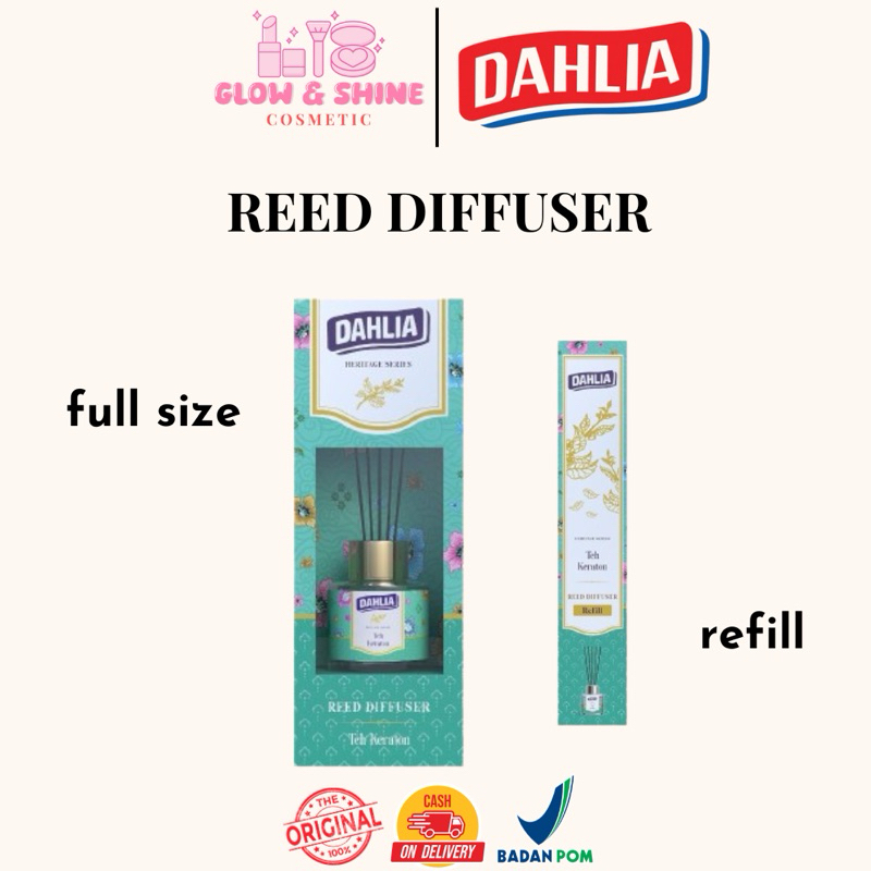 Jual DAHLIA REED DIFFUSER TEH KERATON | FULLSIZE | REFILL | Shopee ...