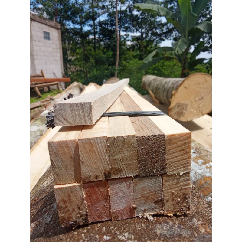 Jual 3x4 KAYU KASO RENG 3x4 CM PANJANG 2METER PAKET ISI 10BATANG SOLID ...