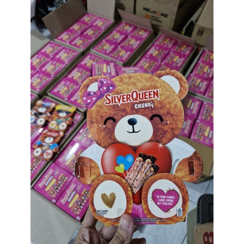 Jual Silverqueen 55g, chunky bear. silverqueen bear. Ready siap kirim ...