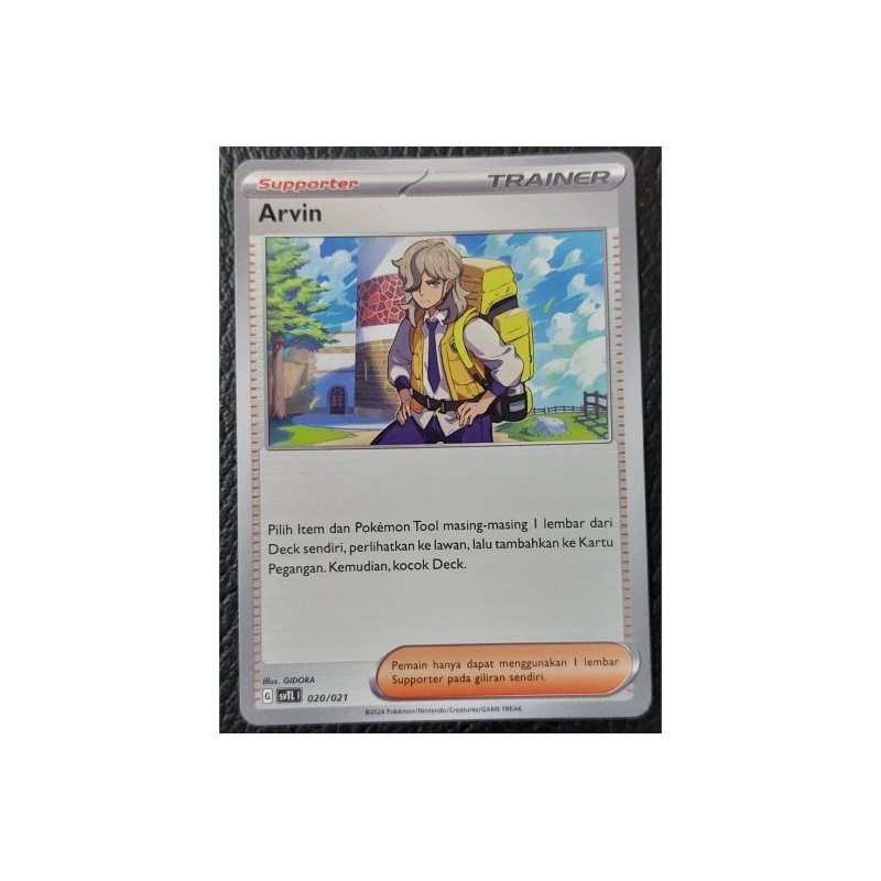 Jual Kartu Pokemon TCG - Arvin (svTL) 020/021 | Shopee Indonesia
