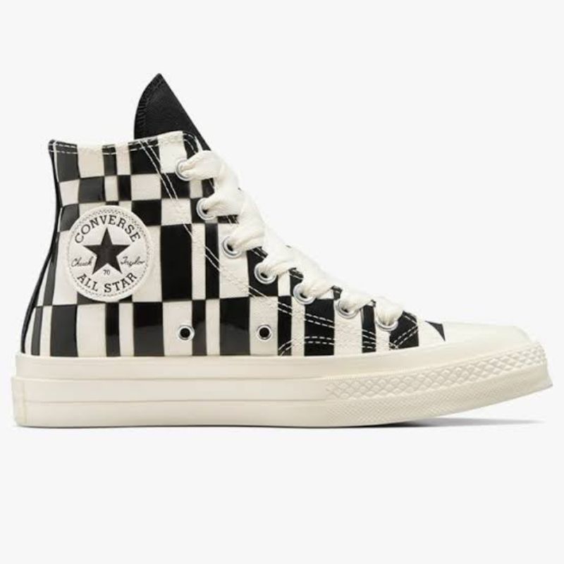 Jual Converse Chuck 70s Hi Checkered Pattern Ivory Black A08764C ...