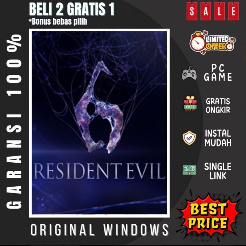 Jual RESIDENT EVIL 6 - GAME PC - GAME LAPTOP - LINK DOWNLOAD - INSTALL MUDAH | Shopee Indonesia