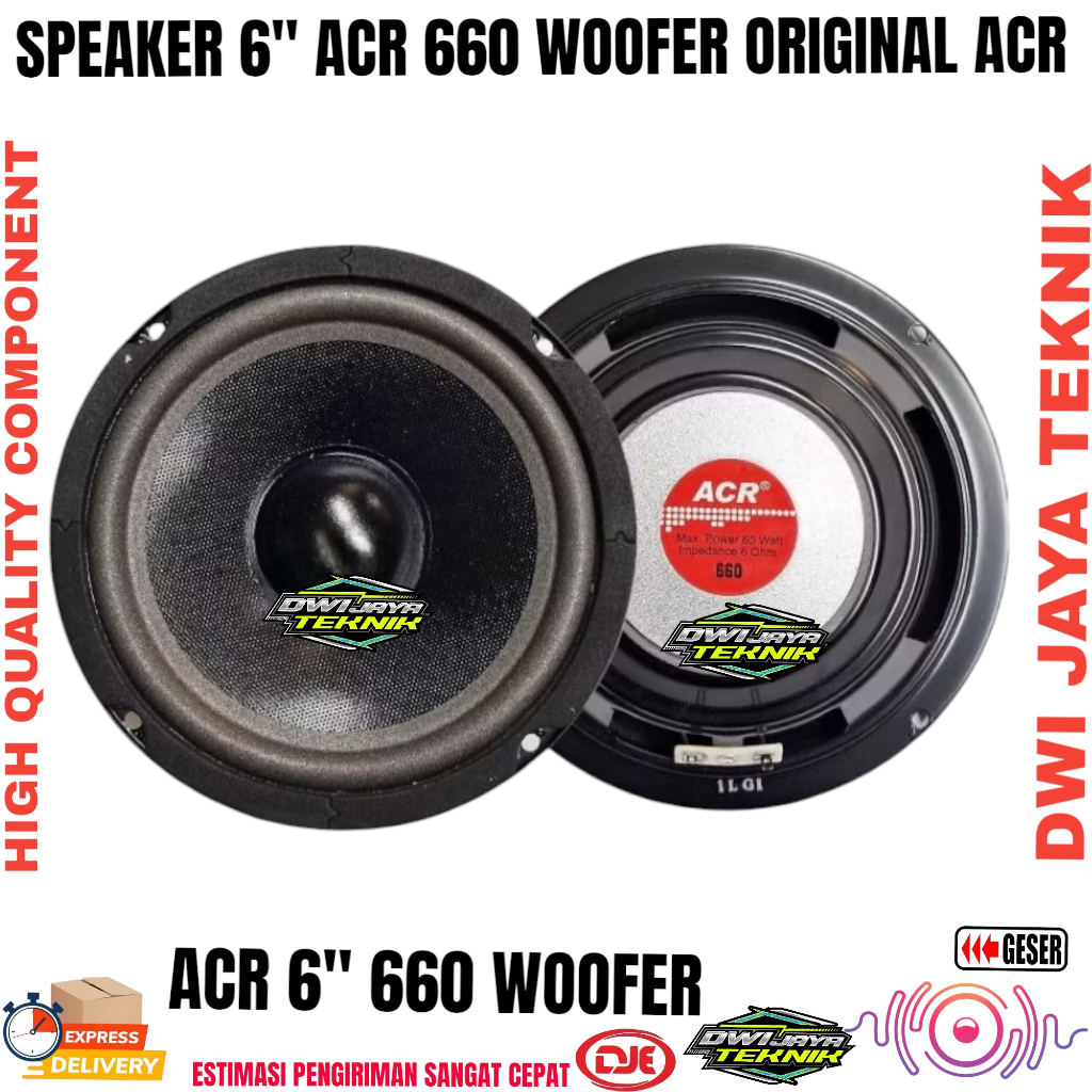 Jual Speaker 6 Inch ACR 660 Woofer Original ACR | Shopee Indonesia