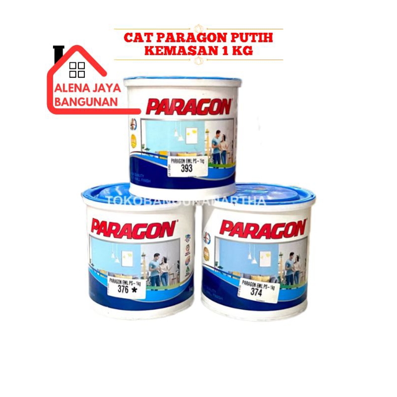 Jual CAT TEMBOK PARAGON PUTIH 1 KG | Shopee Indonesia