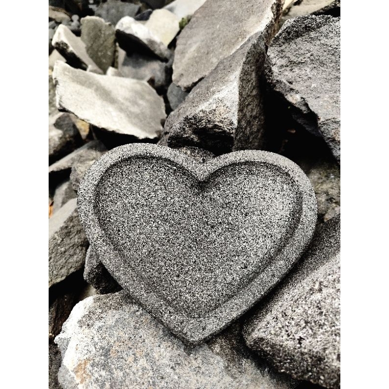 Jual Cobek/Coet Karakter Love Asli Batu Gunung Merapi Free Muntu ...