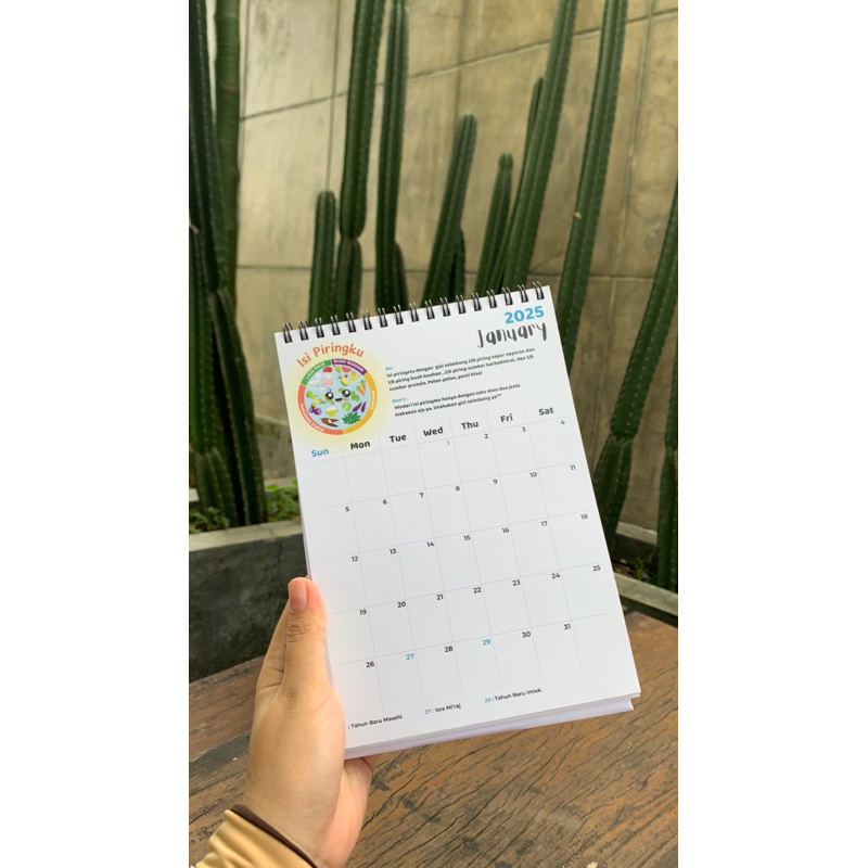 Jual Kalender Planner Tema Pola Makan Sehat | Shopee Indonesia