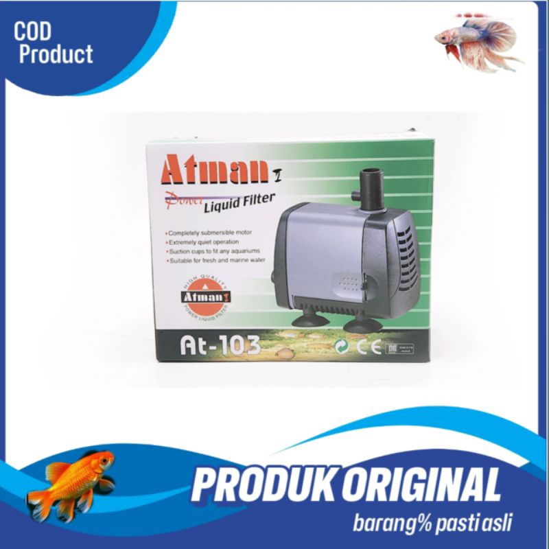 Jual Pompa air Aquarium Celup ATMAN AT 103 Power Head 1300 LH | Shopee ...