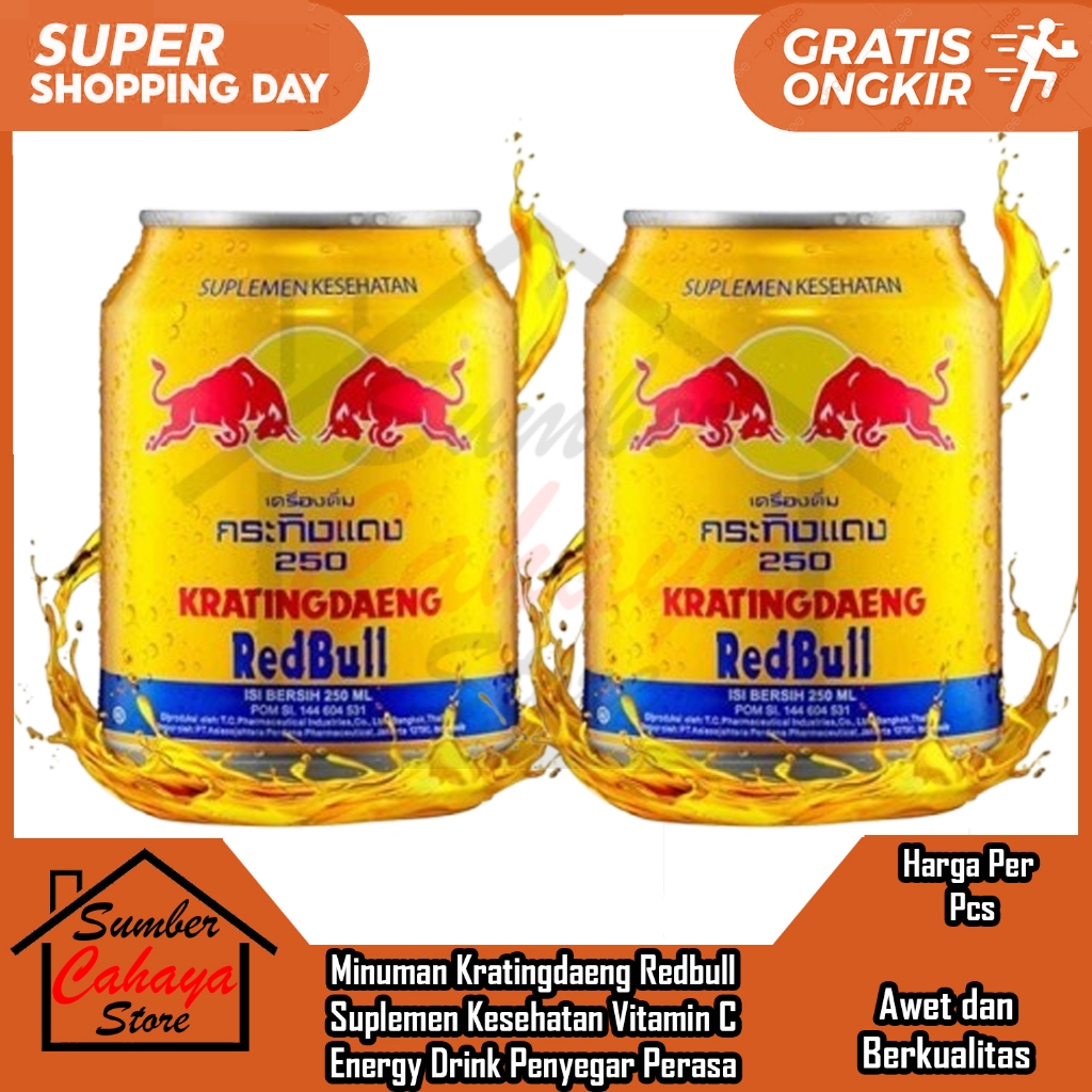 Jual KRATINGDAENG RedBull Minuman Tonik Red Bull Energi Suplemen ...