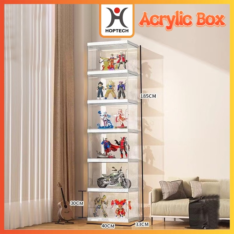 Jual Hoptech - Kotak Display Action Figure Acrylic Box Pop Mart Rak ...