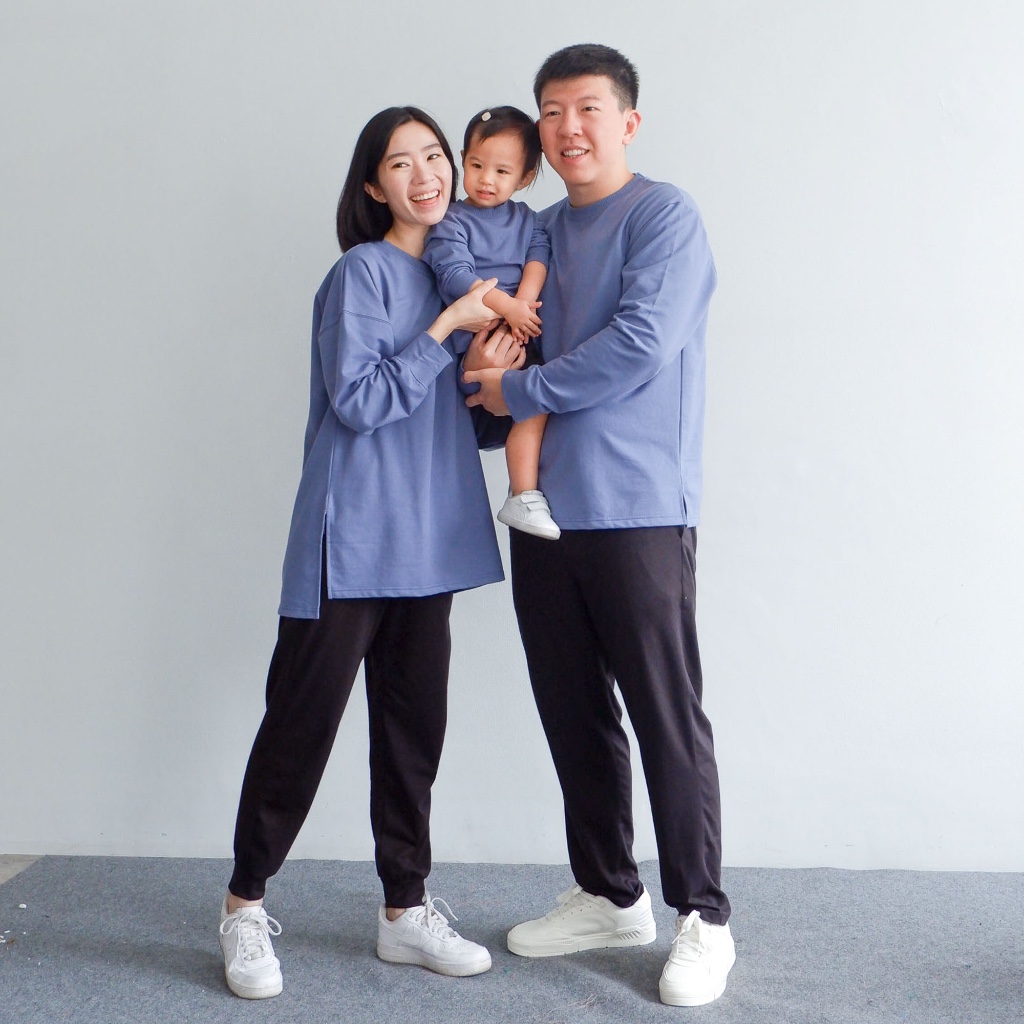 Jual Isla Hugo Indigo Family - Set Pakaian Keluarga - Baju Couple ...