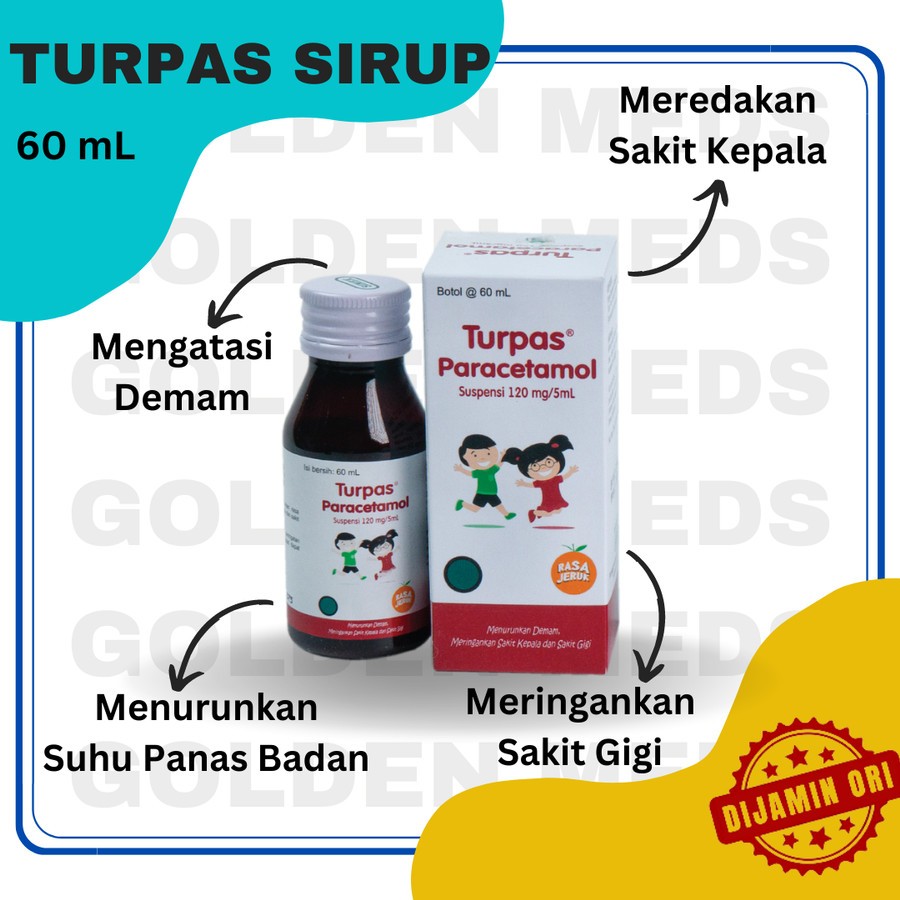 Jual TURPAS DROP Sirup dan Forte Obat Demam dan Pereda Nyeri | Shopee ...