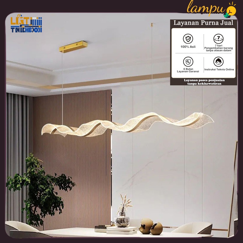 Jual ⭐Garansi 6 bulan⭐ lampu hias gantung meja makan 120/100/80cm lampu tidur aesthetic led ...