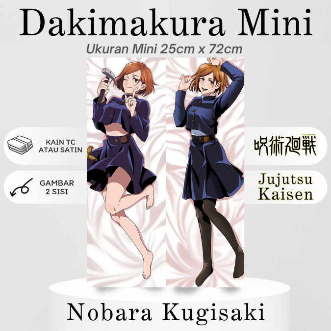 Jual DAKIMAKURA MINI NOBARA KUGISAKI Jujutsu Kaisen Bantal Anime Waifu ...