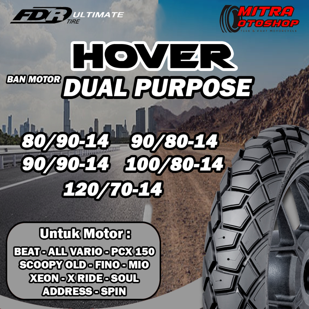 Jual FDR TL HOVER RING 14 Ban Motor Tubeless | Shopee Indonesia