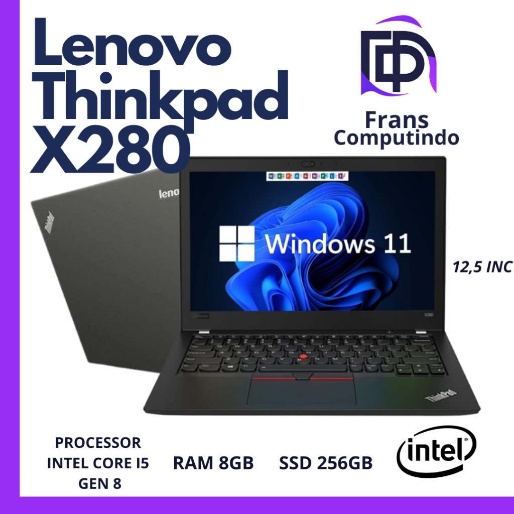 Jual Laptop Lenovo Thinkpad X280 Core I5 Gen 8 Ram 8GB Ssd 256GB Murah ...