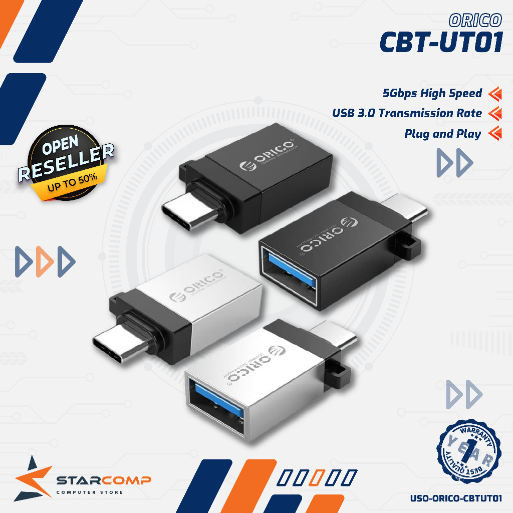 Jual ORICO CBT-UT01 OTG Type C to USB 3.0 Adapter | Shopee Indonesia