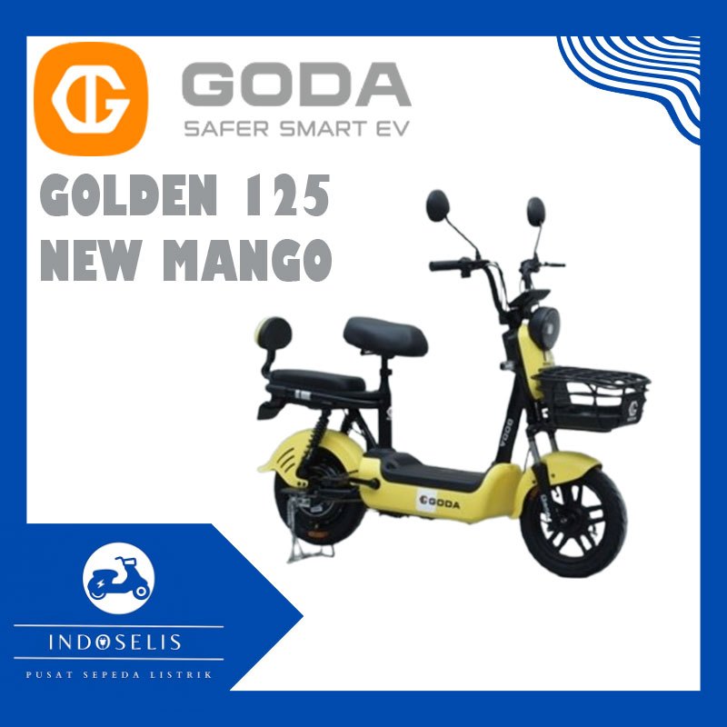 Jual Sepeda Listrik Goda 125 Golden New Mango 500 watt | Garansi Resmi ...