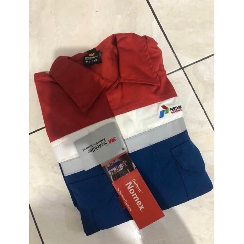 Jual Baju kerja safety Wearpack Ultra Defender DuPont Nomex Pertamina ...