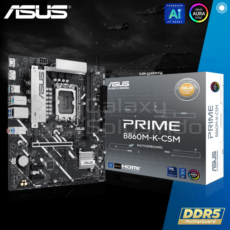 Jual ASUS PRIME B860M-K-CSM - Intel Arrow Lake B860 DDR5 Motherboard | Shopee Indonesia