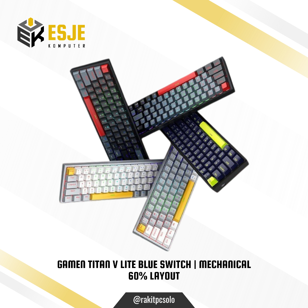Jual GAMEN Titan V Lite Latest Titan Series Mechanical Gaming Keyboard ...