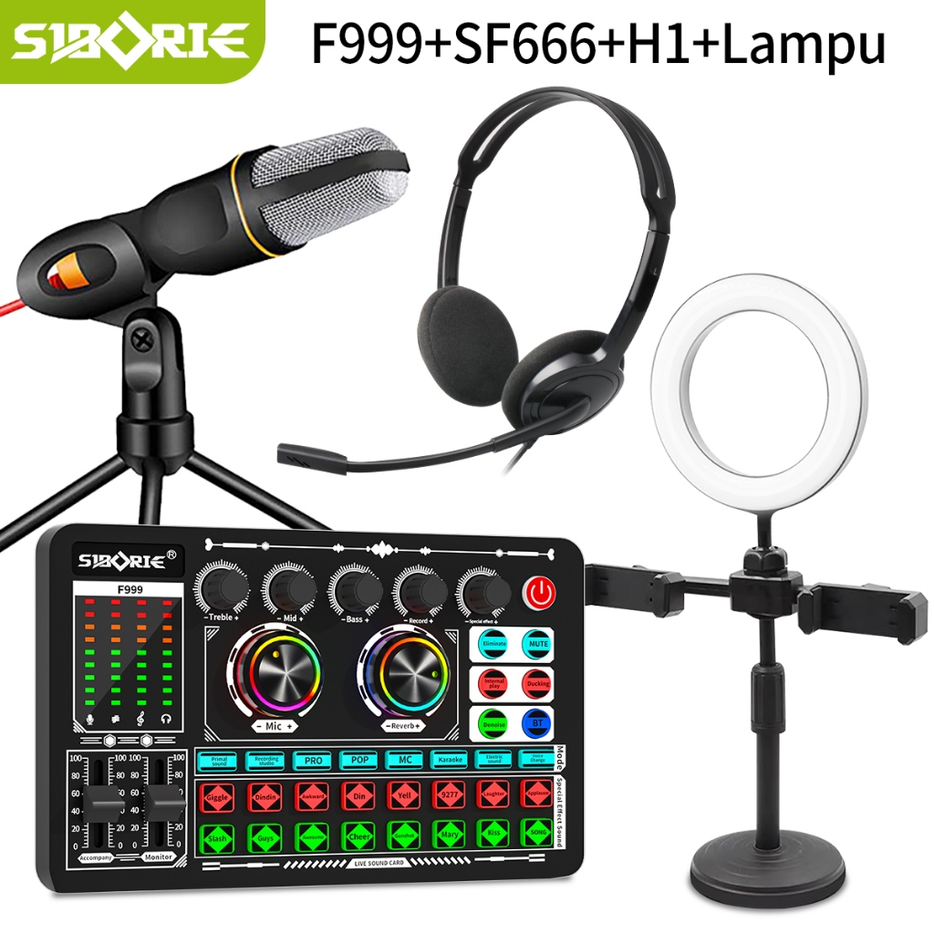 Jual Siborie F999+SF666+H1/H2+Lampu Paket Komplit Live streaming of all ...