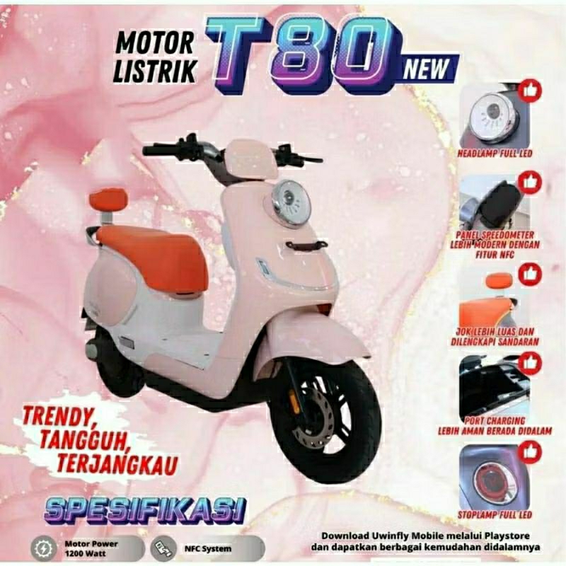 Jual Motor Listrik Uwinfly T80 ( HPDP) | Shopee Indonesia