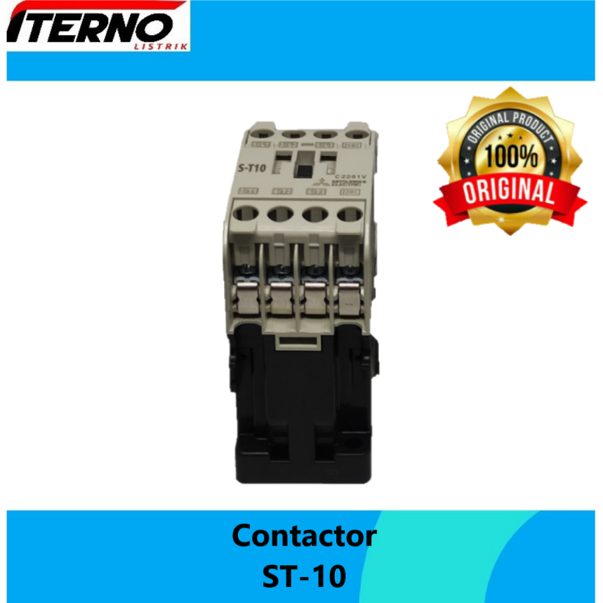 Jual Kontaktor Mitsubishi ST-10 S-T10 ST10 220V 380V Ori | Shopee Indonesia