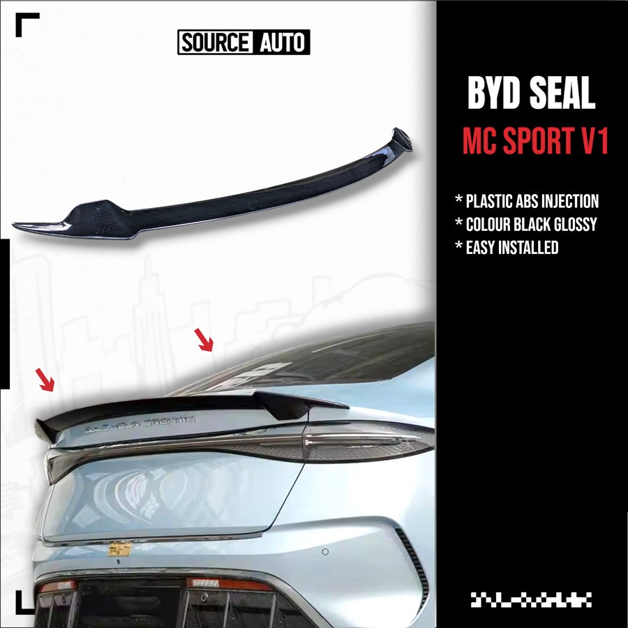Jual REAR ROOF SPOILER - TRUNK SPOILER MC SPORT V1 SPORT BYD SEAL ...
