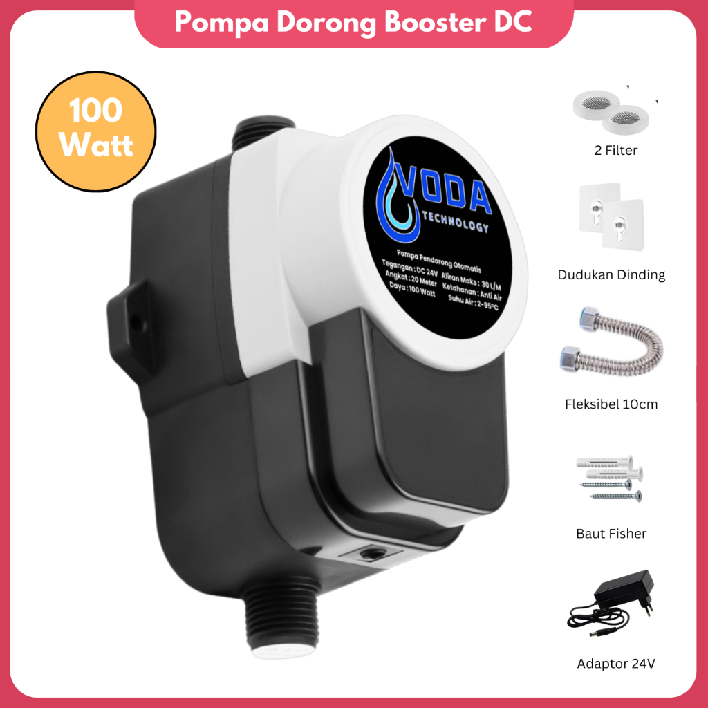 Jual Pompa Dorong DC 24V Pompa Pendorong AIr Shower Kran Kamar Mandi ...