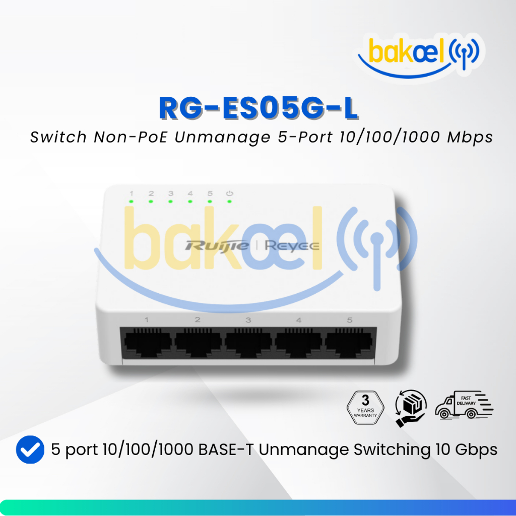 Jual RG-ES05G-L 5-Port Gigabit unmanaged Switch | Shopee Indonesia
