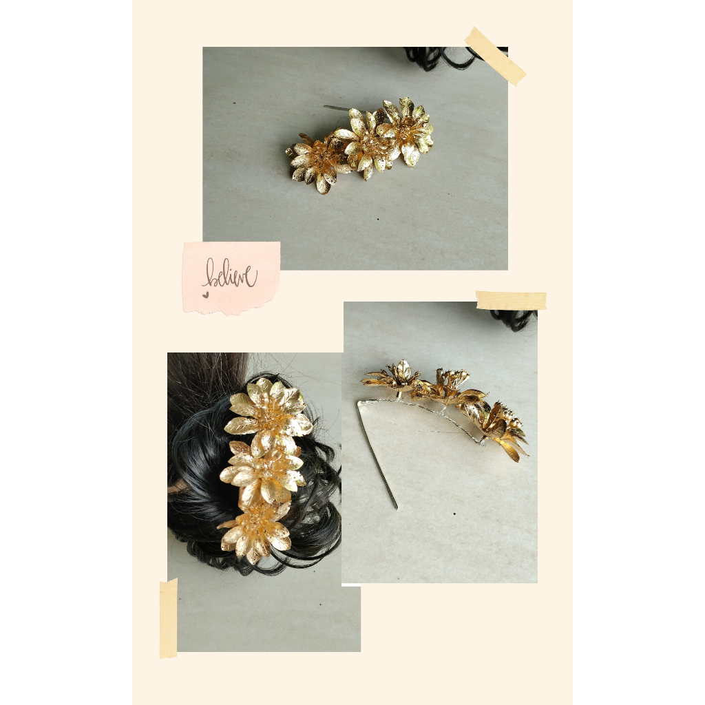 Jual Semanggi Krisan Emas Bunga Sanggul MMRTL | Shopee Indonesia