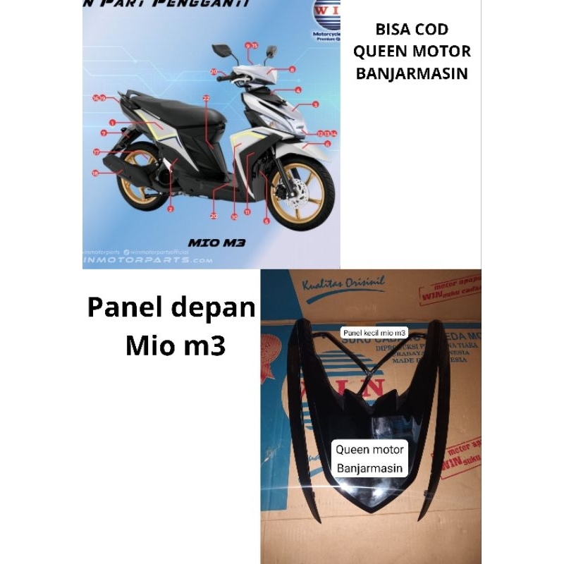 Jual Panel depan muka yamaha mio m3 kecil 2014 2015 2016 2017 Tameng ...