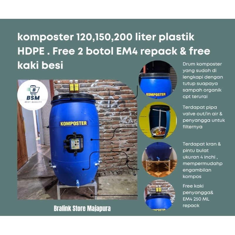 Jual tong komposter/drum komposter/tong sampah/pengolahan sampah ...