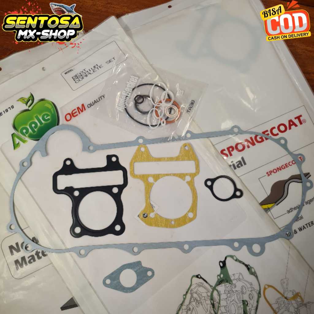 Jual [ MERK APPLE ] GASKET PAKING FULLSET KOMPLIT SEMUA MOTOR MATIC HONDA VARIO110/ PCX/ADV 160 ...
