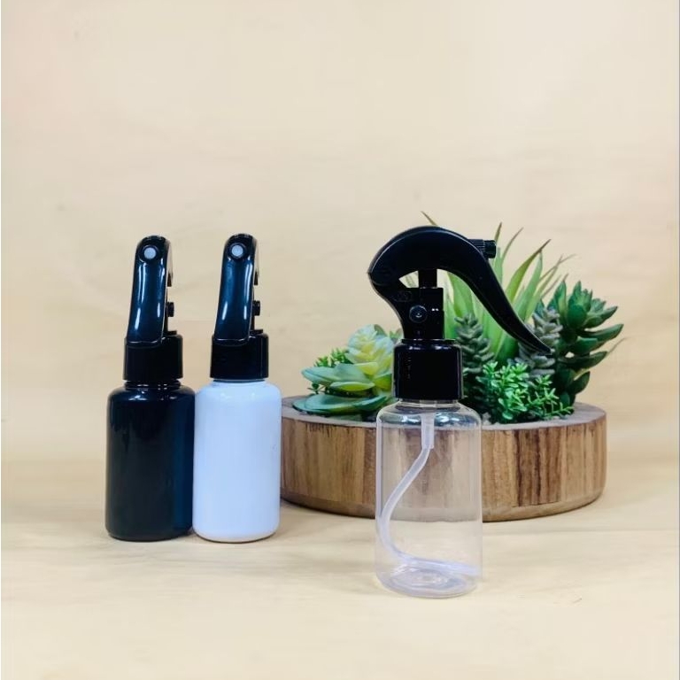 Jual Botol Spray 60ml / Botol Pet Tubular 60ml - Tutup Triger AR Hitam ...