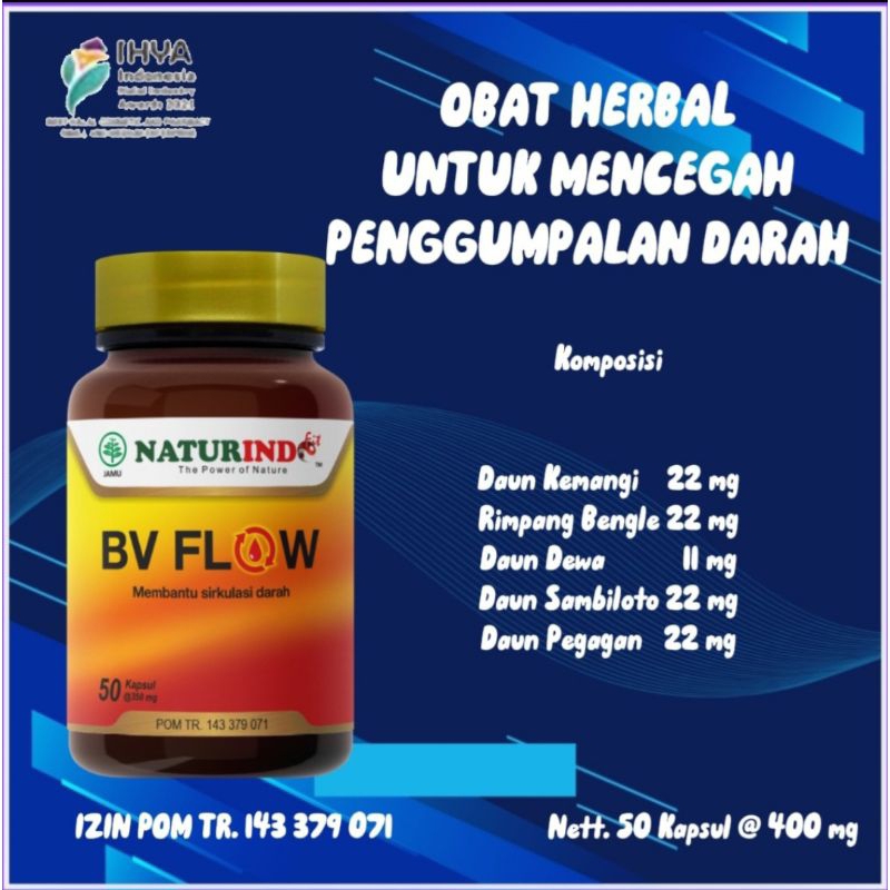 Jual BV FLOW NATURINDO solusi herbal untuk mengatasi penyumbatan dan ...